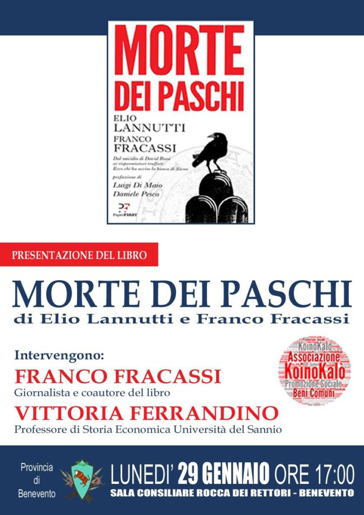 Banche, potere e suicidi: a Benevento Franco Fracassi presenta il suo ...